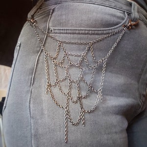 Spiderweb Belt Loop Chain - Etsy