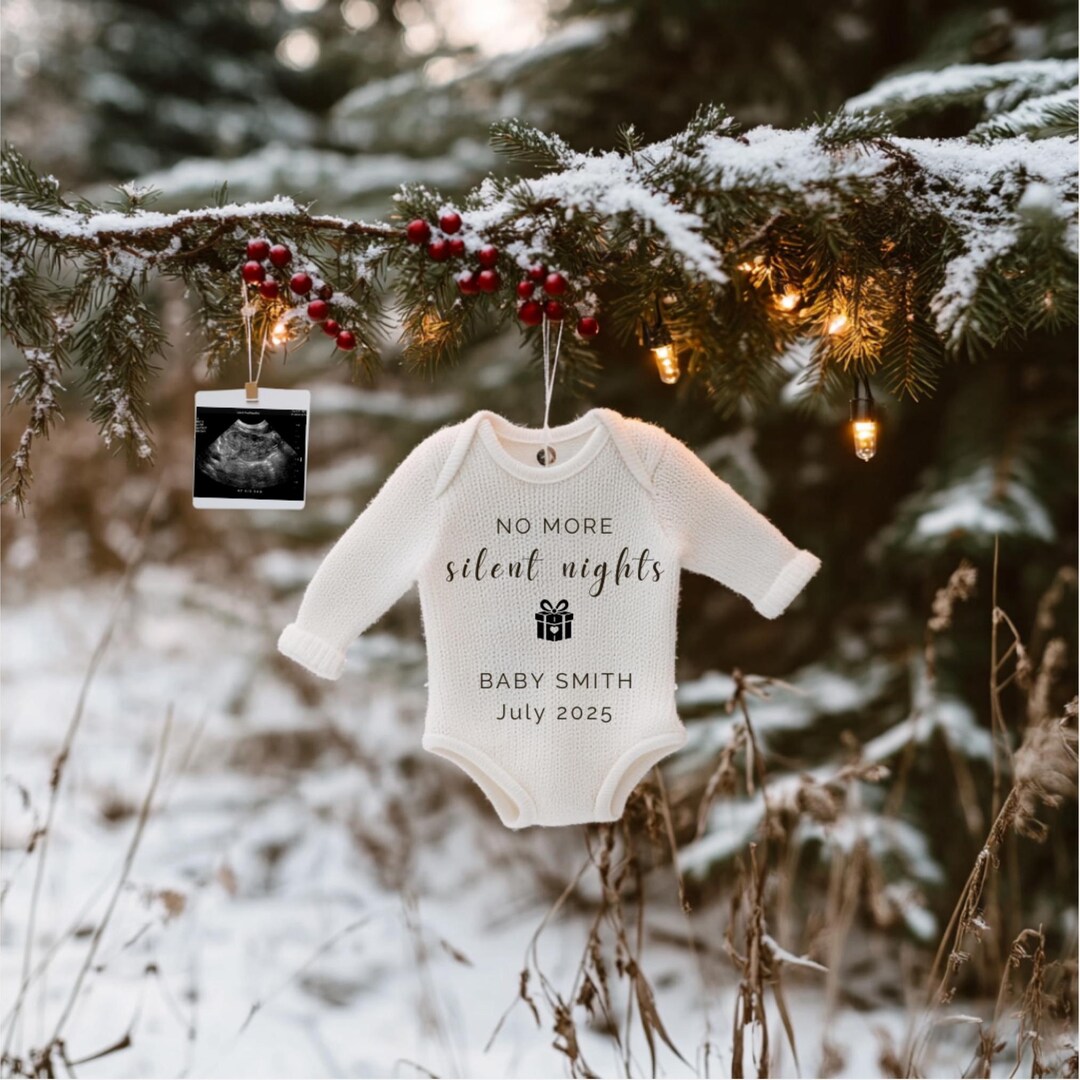 Editable Christmas Pregnancy Announcement Winter Pregnancy Announcement ...