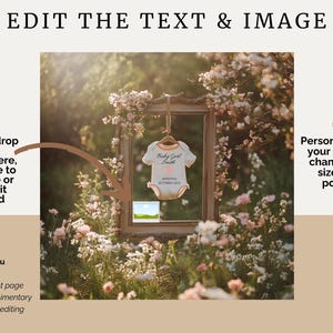 Spring Pregnancy Announcement Digital Spring Baby Reveal Baby Girl ...