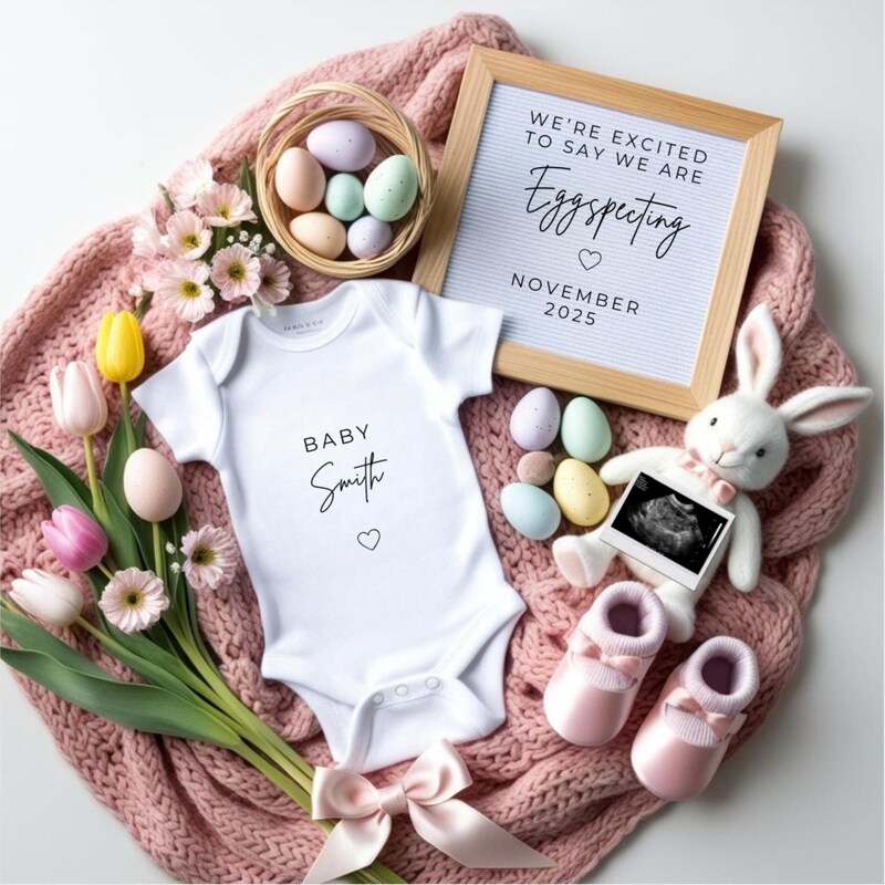Easter Pregnancy Announcement - Etsy