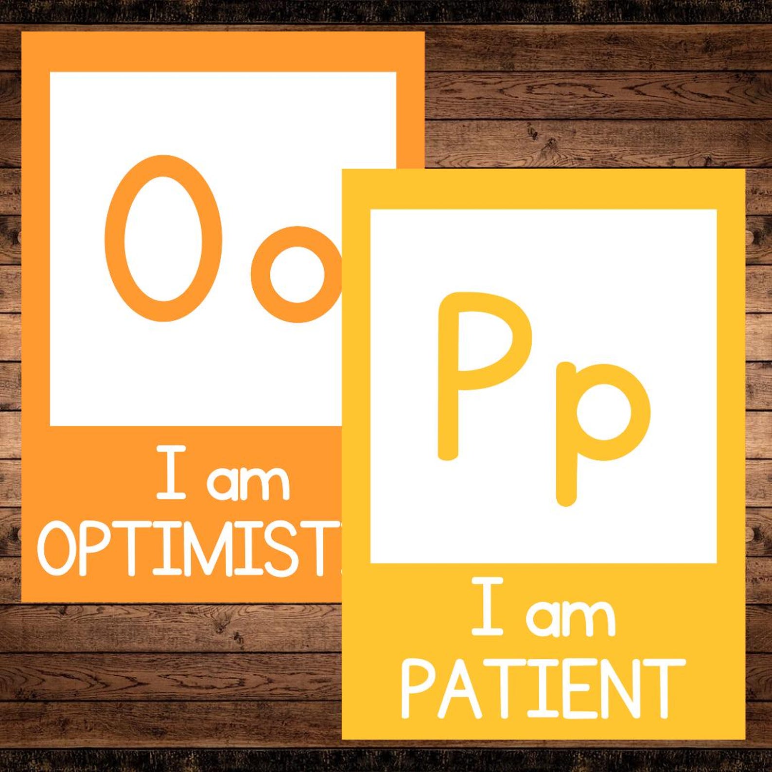 Alphabet Poster Set Motivational 'I Am' Phrases ESL Classroom Decor ...