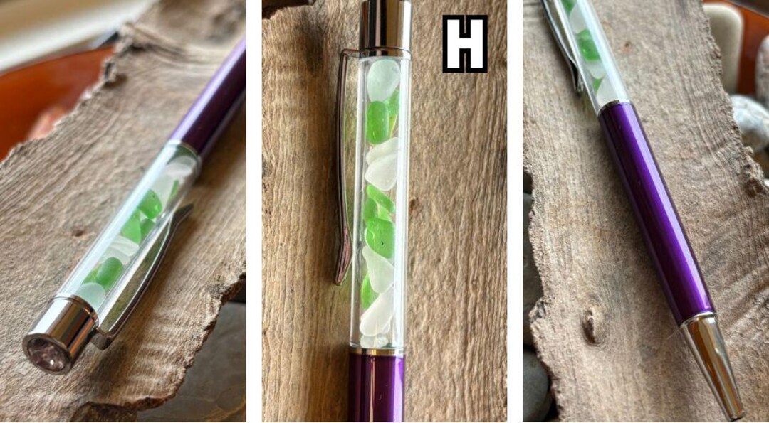 Genuine Sea Glass Filled Ballpoint GEM Pen From Lake Michigan - Etsy