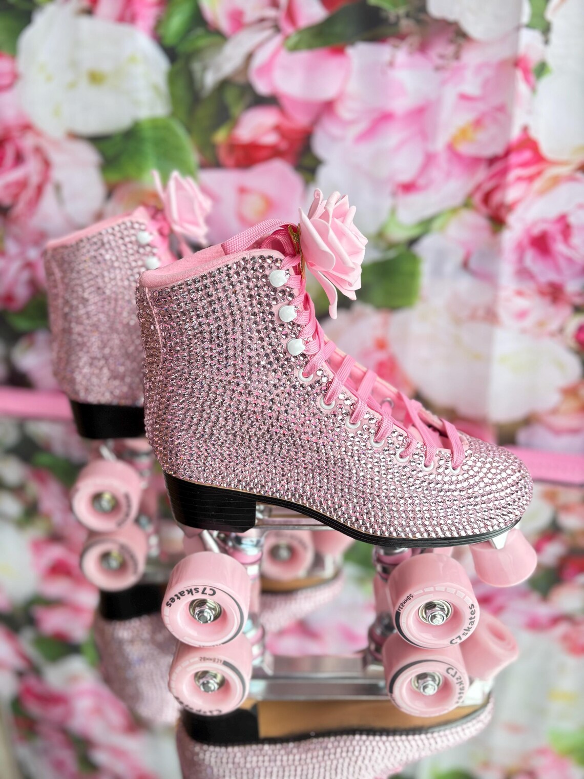 Custom Bling Roller Skates: Sparkly Rhinestone Glam Derby Skates - Etsy