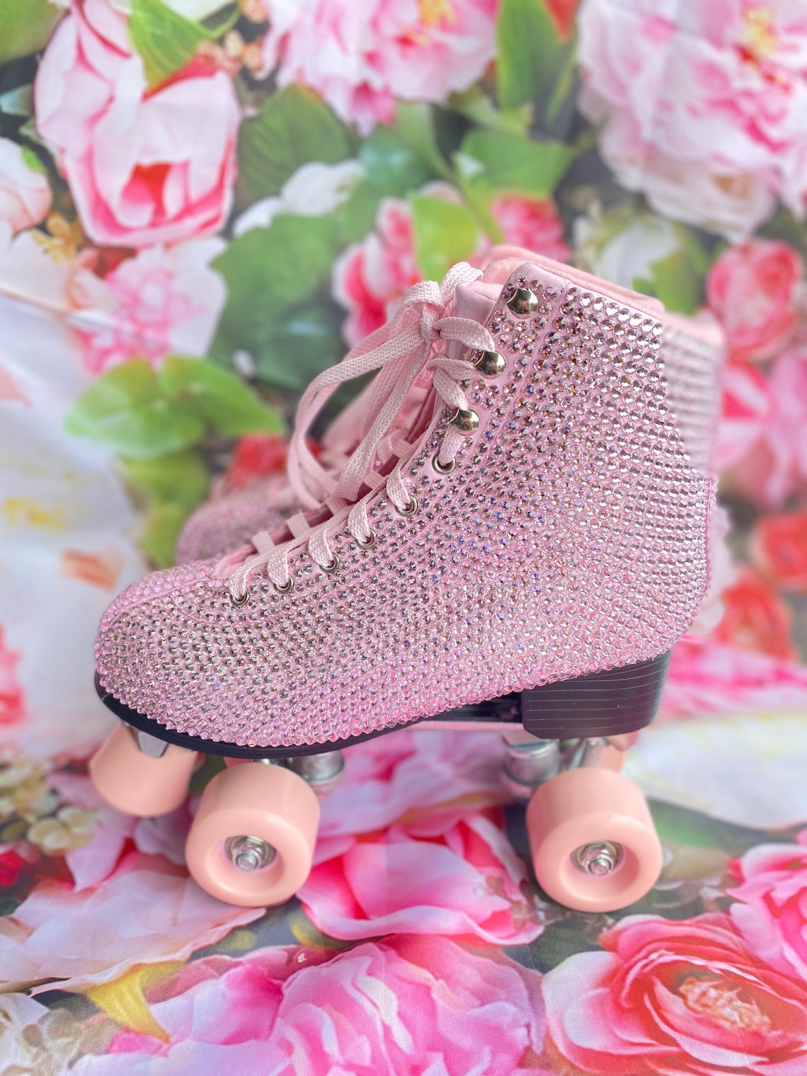 Custom Bling Roller Skates | Sparkly Rhinestone Skates | Personalized ...