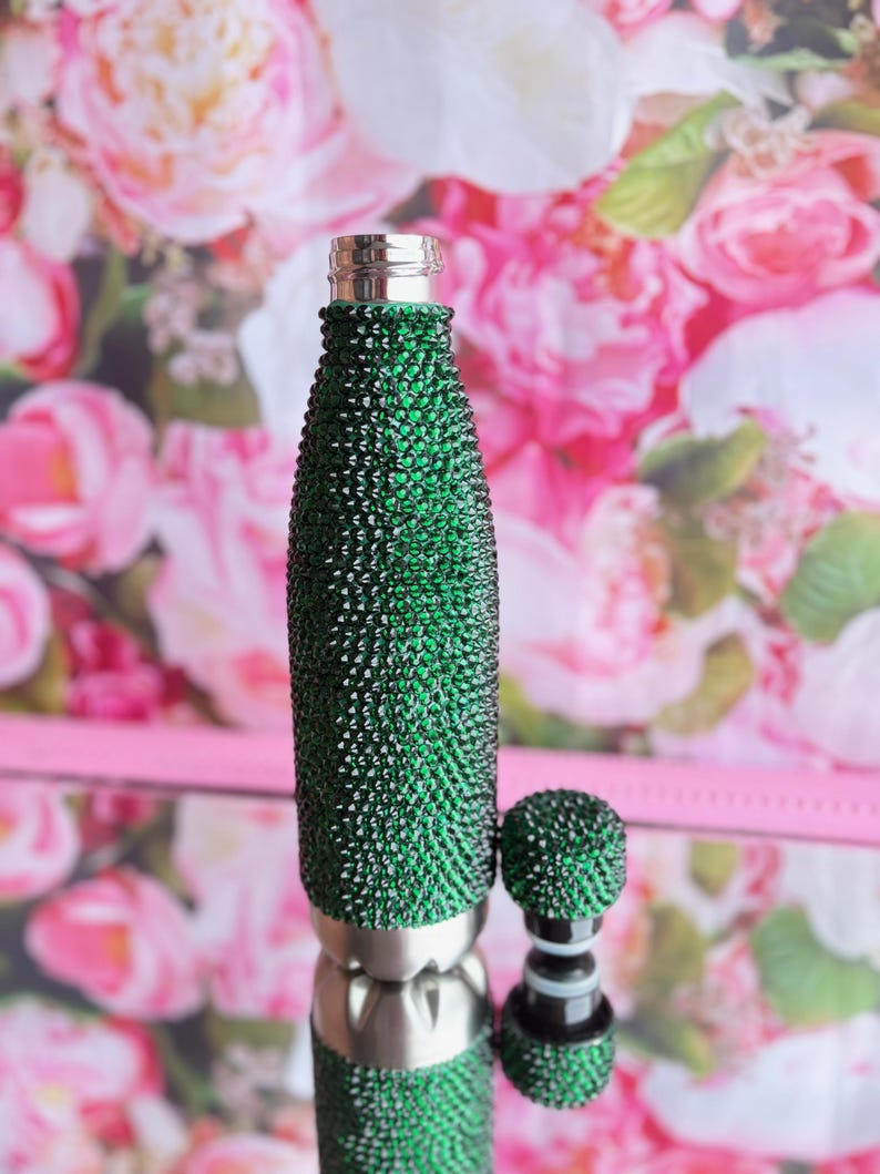 Bling 17 Oz Water Bottle | Sparkly Rhinestone Drink Bottle ...