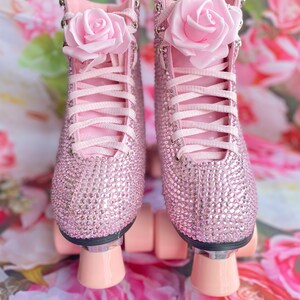 Custom Bling Roller Skates | Sparkly Rhinestone Skates | Personalized ...