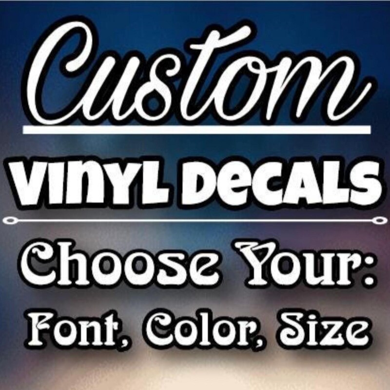 Custom Decal - Etsy