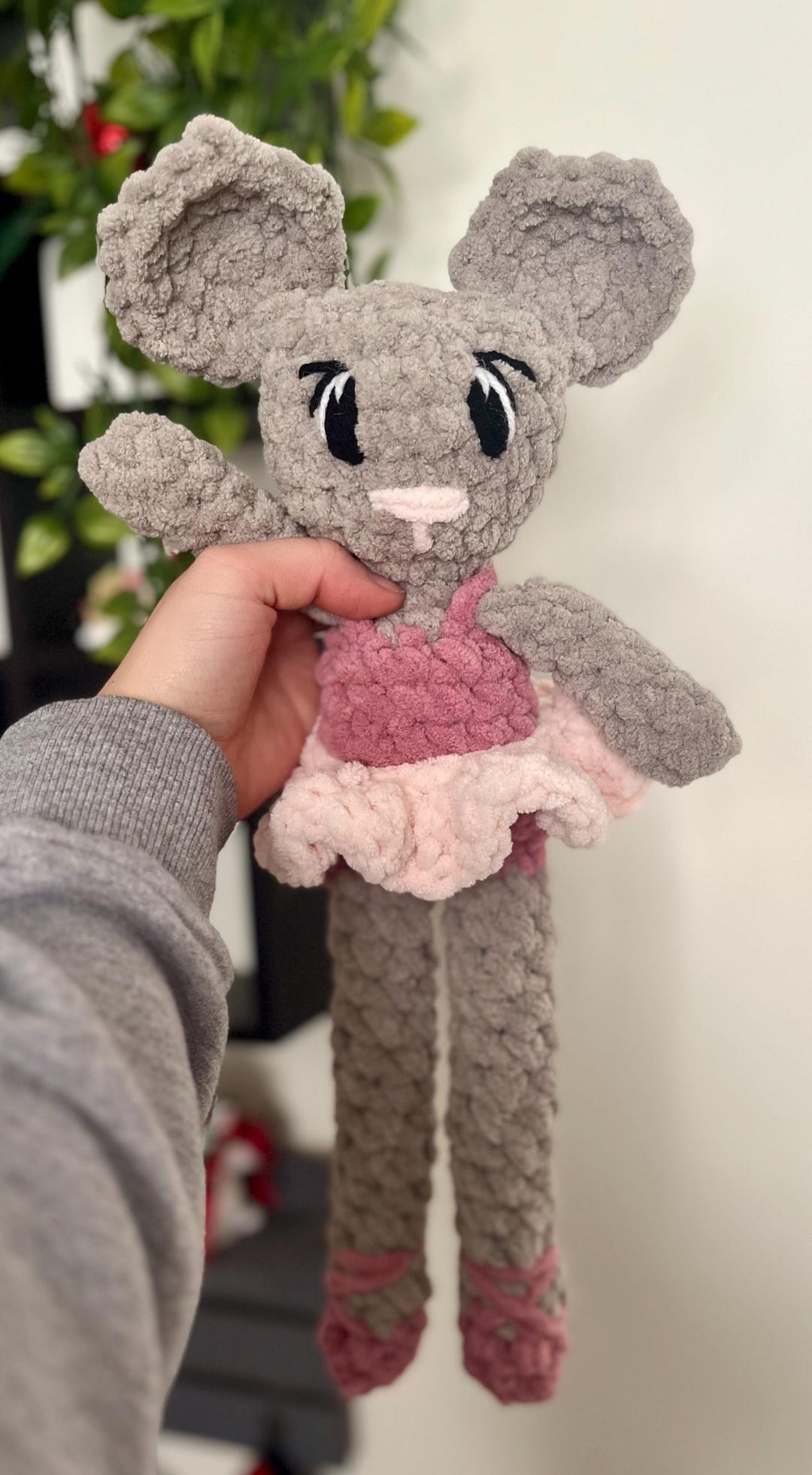 READY TO SHIP Crochet Ballerina Mouse Plushie Brie Mouse Plushie Baby ...