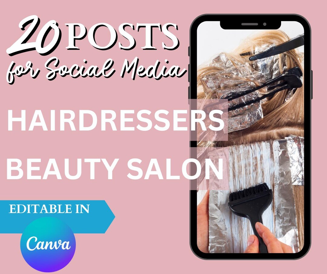20 Posts for Social Media for Beauty Salon, Hairdressers, Wedding ...