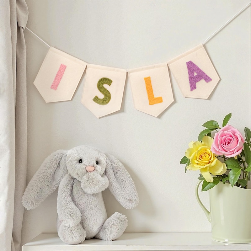 Pastel Bunting - Etsy