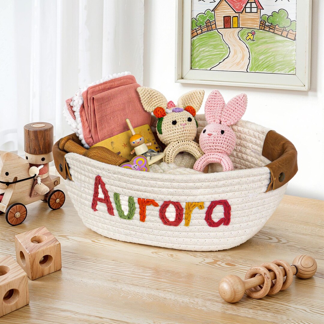 Personalized Baby Shower Gift Basket, Custom Baby Gift Basket ...