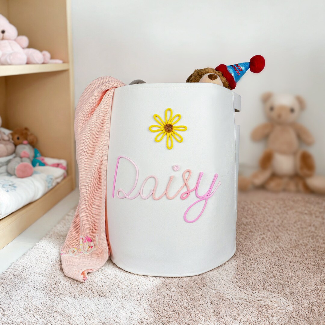 Custom Laundry Basket, Personalized Extra Large Basket, Baby Toy Basket ...