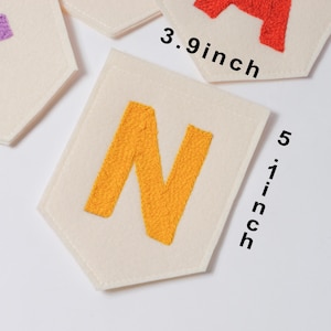 Pastel Rainbow Name Bunting Personalised Nursery Bunting Custom Name ...