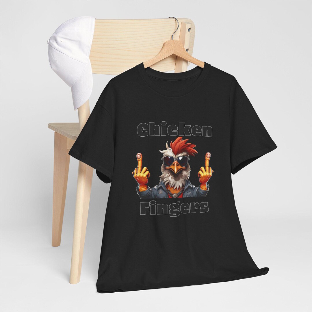 Chicken Fingers, Flipping Off, Funny, Animals, - Etsy