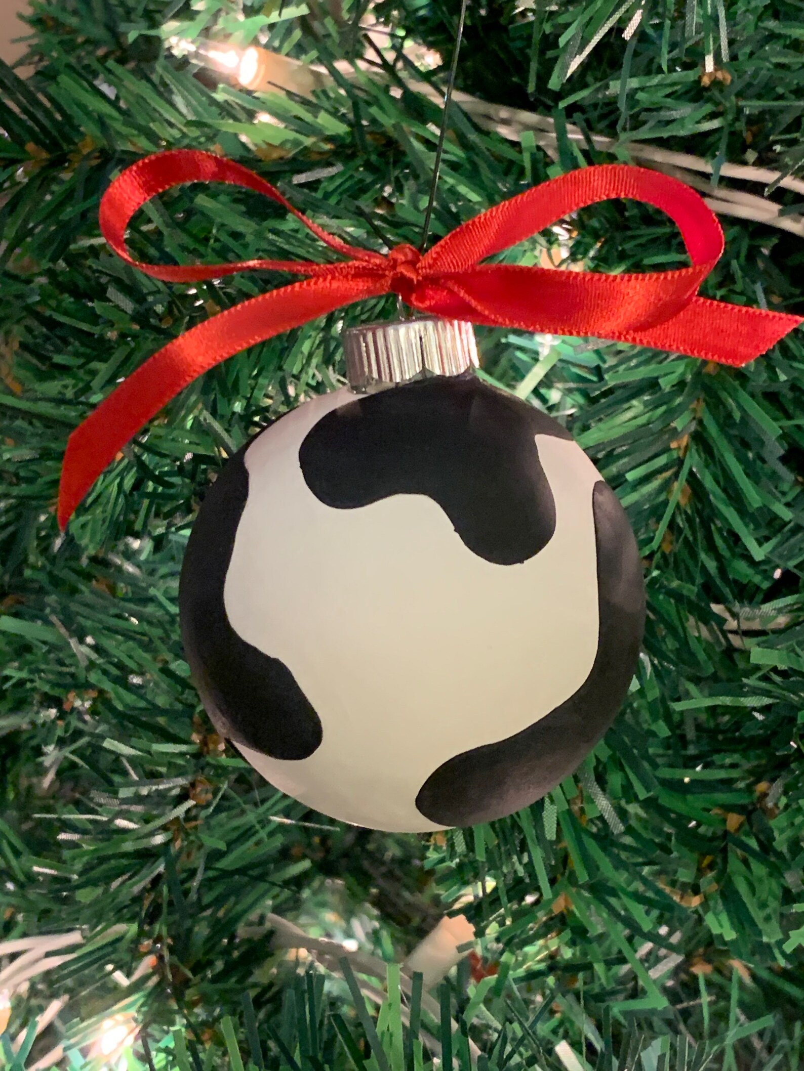 3 COW Christmas Ornaments - Etsy