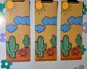 Desert Bookmarks Cactus Desert Vibes - Etsy