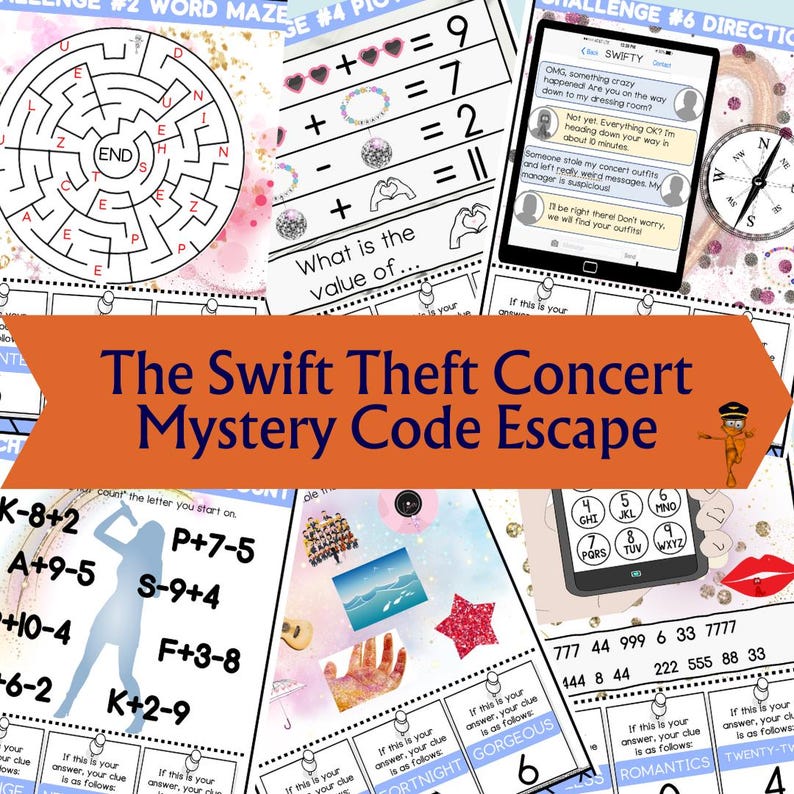 Escape Room Printable for Kids, Puzzles for Children, Family Game Night ...