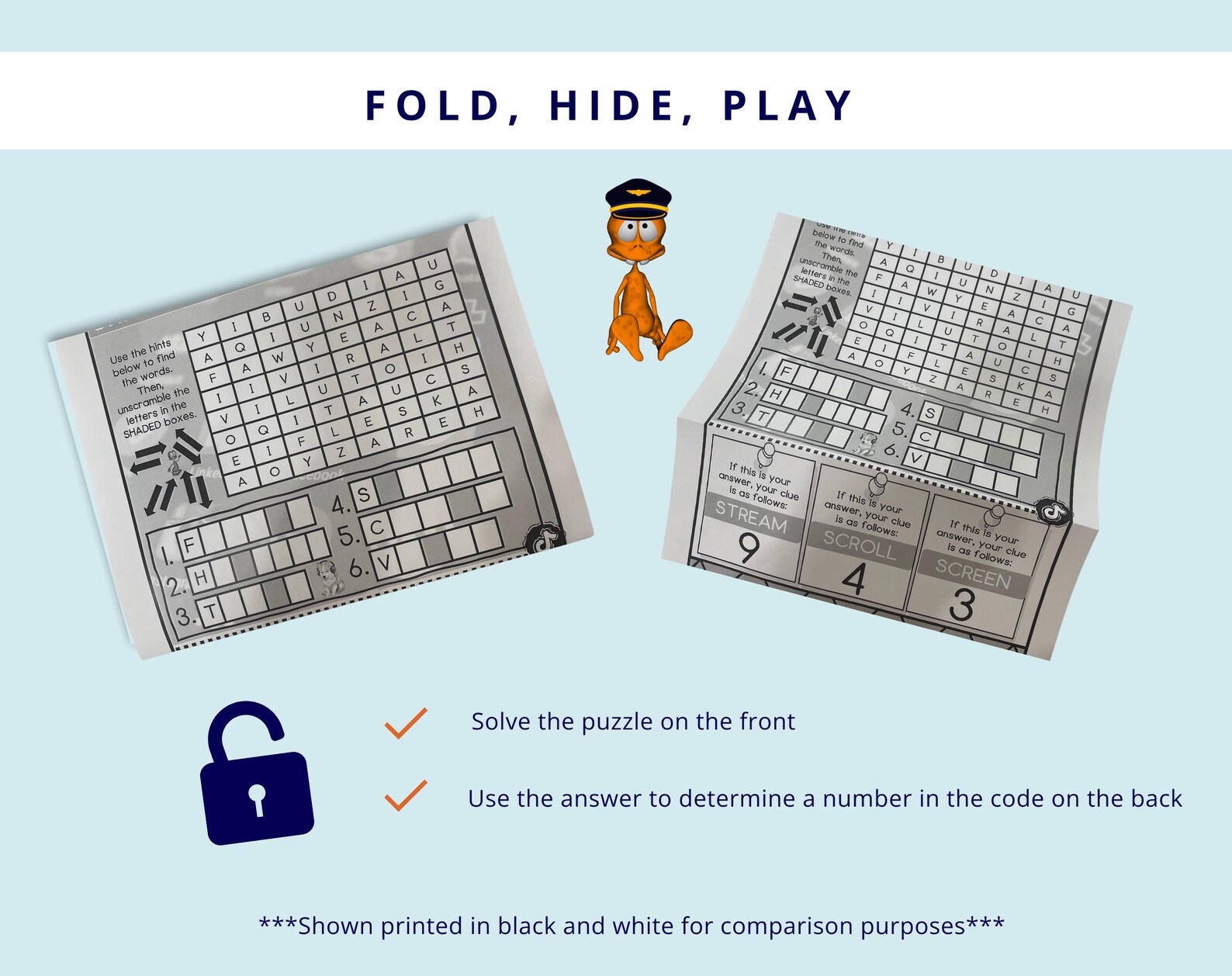 Escape Room Printable for Kids, Skateboarding Puzzle Activity, Family ...