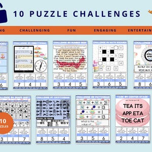 High Tea Escape Room Printable for Kids, Party Game Activity, Escape ...