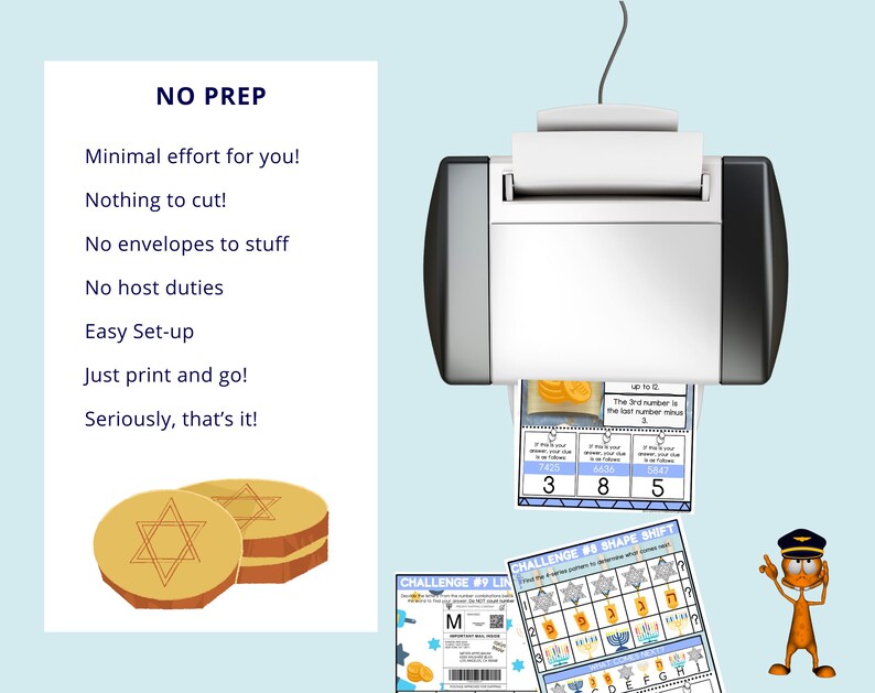 Printable Escape Room for Kids, Hanukkah Escape Kit, DIY Escape Room ...