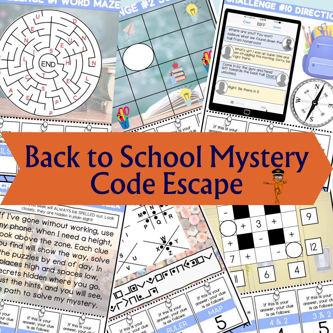Escape Room for Kids, Scavenger Hunt for Kids, Back-to-school Game ...
