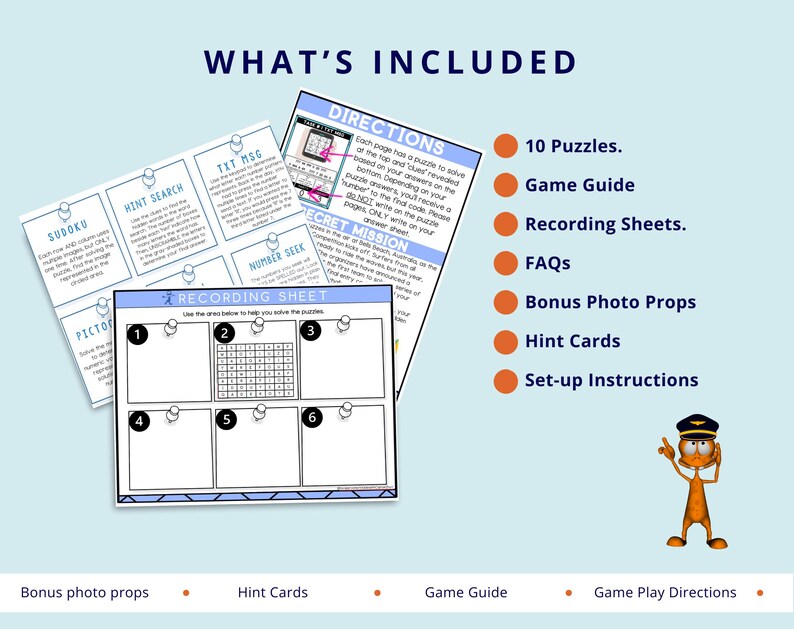 Escape Room Printable for Kids, Surfing Puzzle Activity, Family Game ...