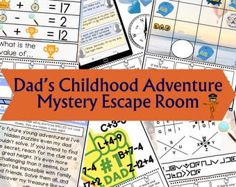 Father's Day Printable Escape Room Party Game - Etsy