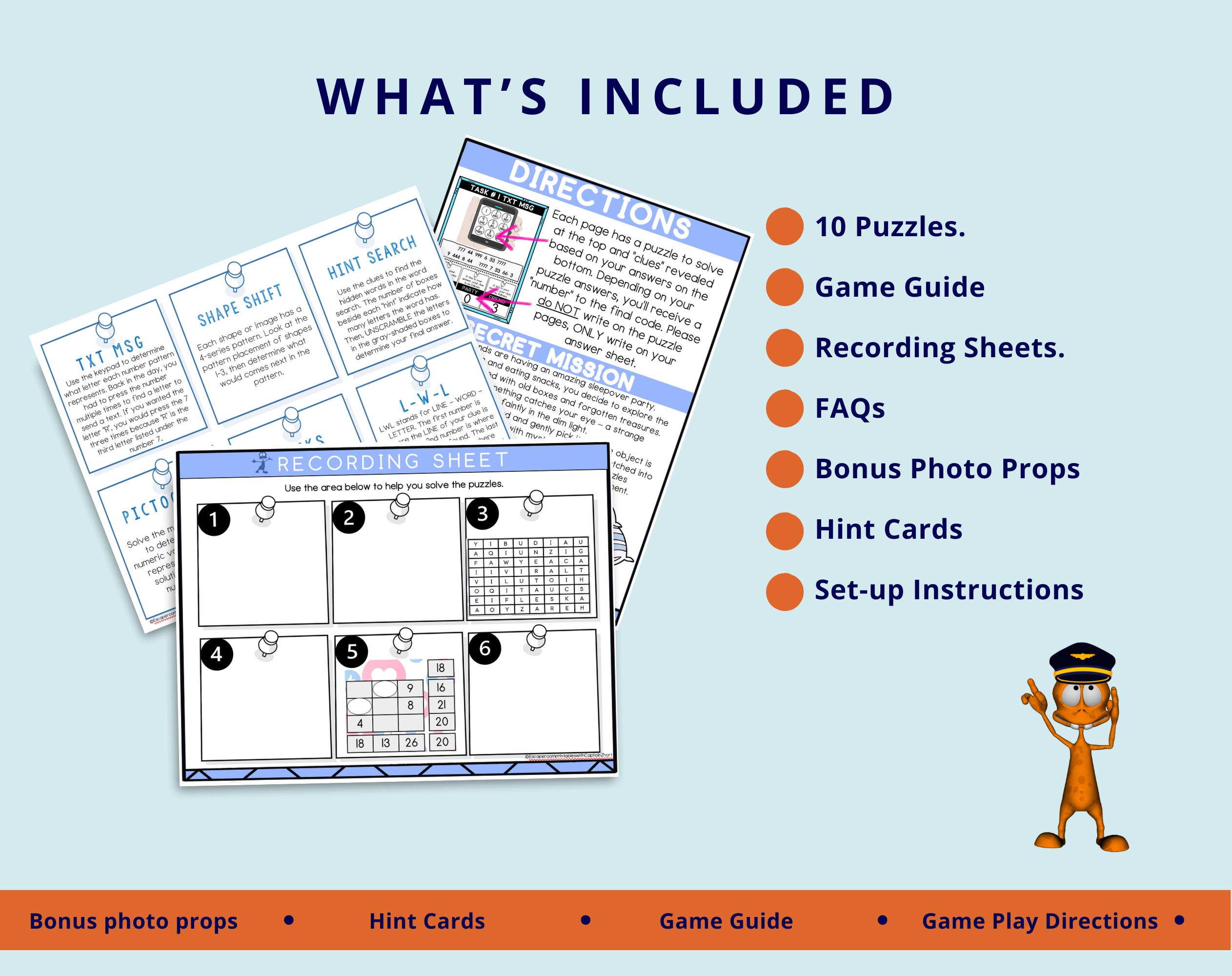 Party Printable Escape Room for Kids, Social Media Influencer, Family ...