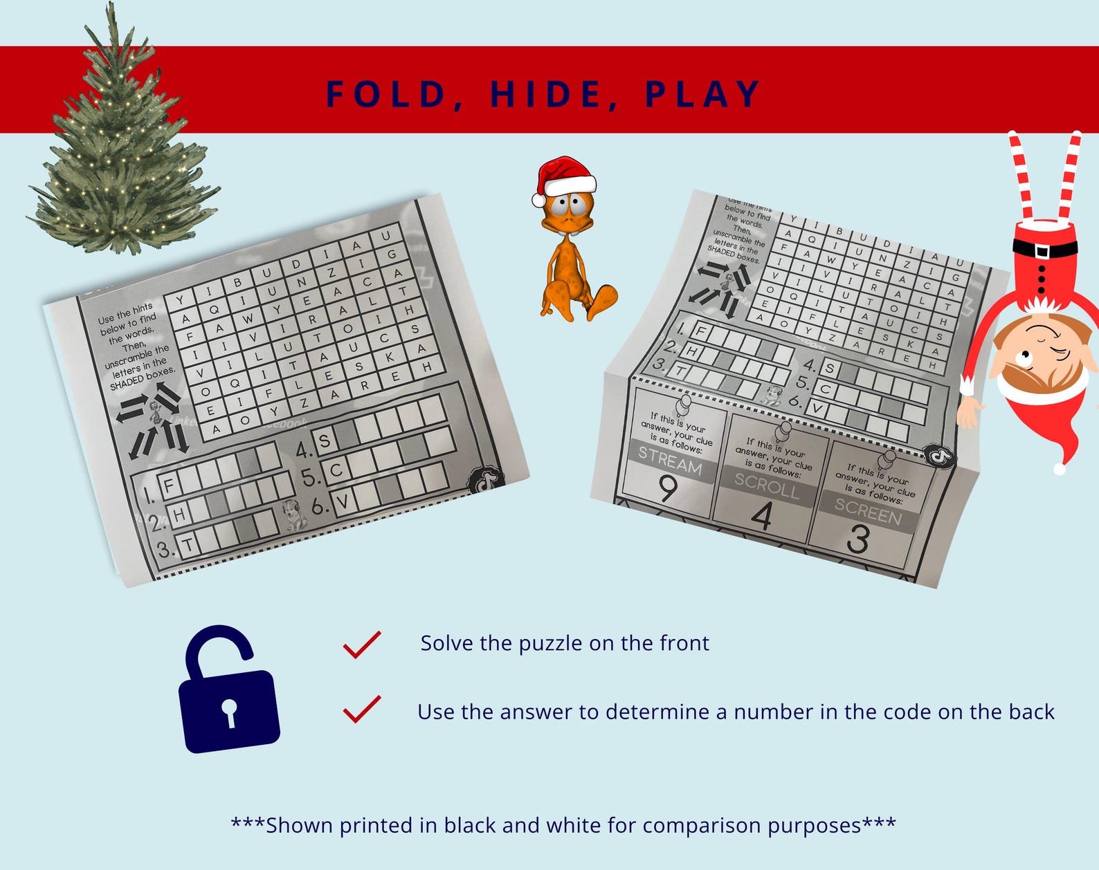 Christmas Elf Escape Room for Kids Elf Arrival Printable Activities ...