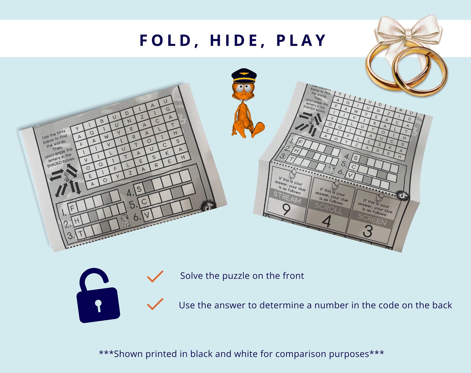 Wedding Escape Room Printable for Kids, Wedding Activity Kids, Kids ...