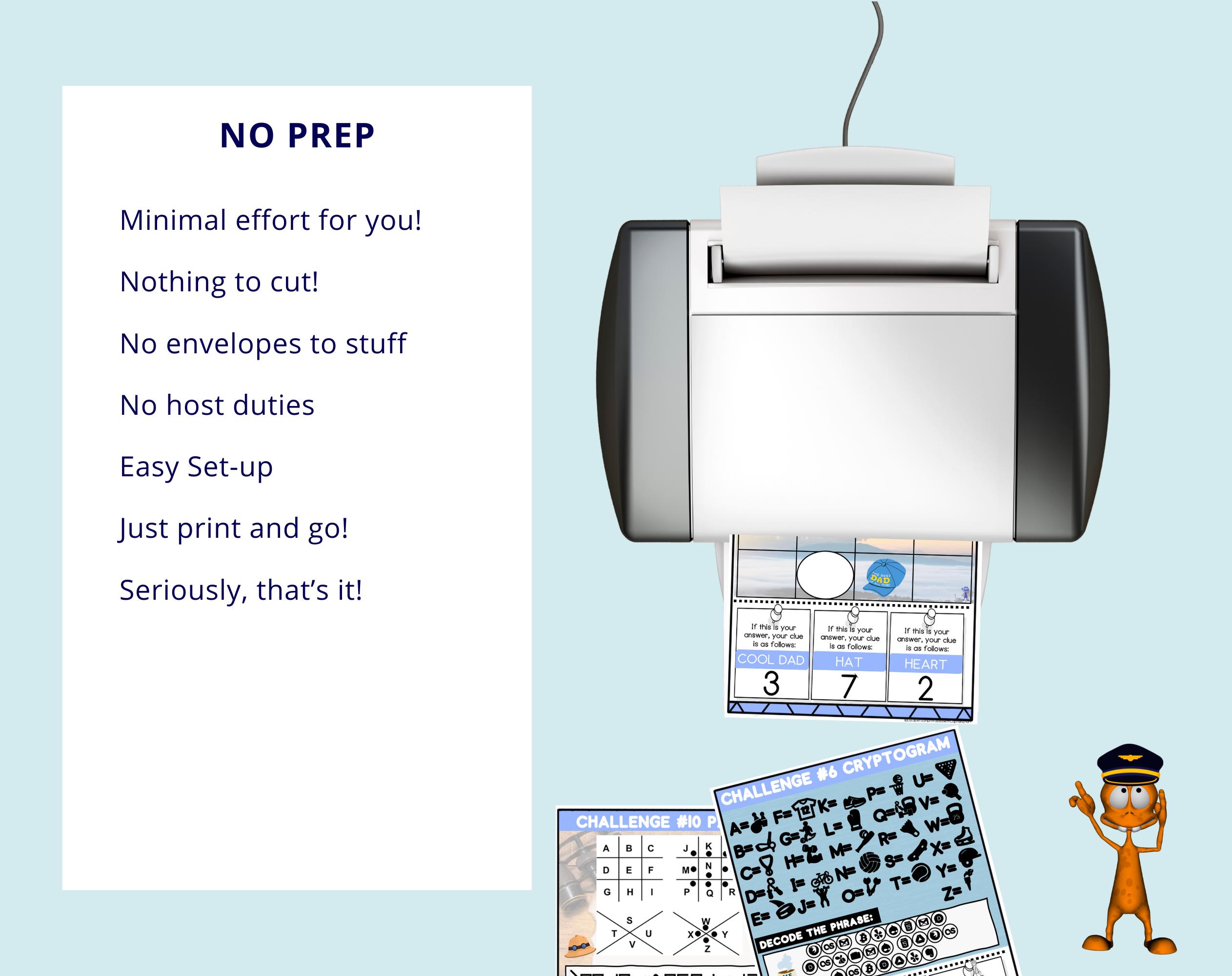 Printable Escape Room for Kids, Father's Day Escape Kit, DIY Escape ...