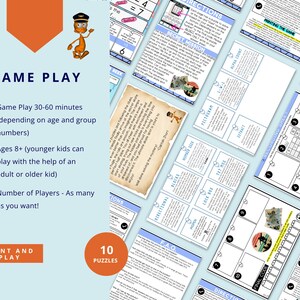 Escape Room Printable for Kids, Skateboarding Puzzle Activity, Family ...