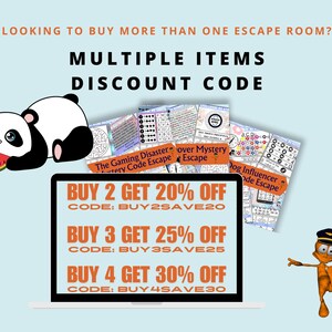 Printable Escape Room for Kids, Panda Escape Kit, DIY Escape Room ...