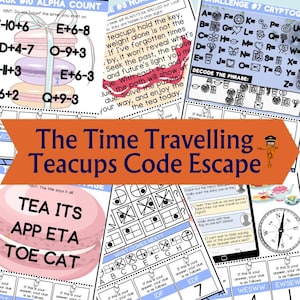 High Tea Escape Room Printable for Kids, Party Game Activity, Escape ...