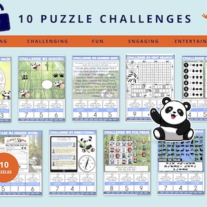 Printable Escape Room for Kids, Panda Escape Kit, DIY Escape Room ...