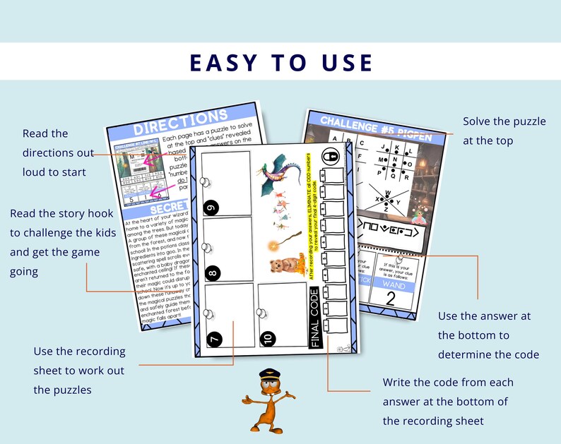 Printable Escape Room for Kids, Wizarding Escape Kit, DIY Escape Room ...