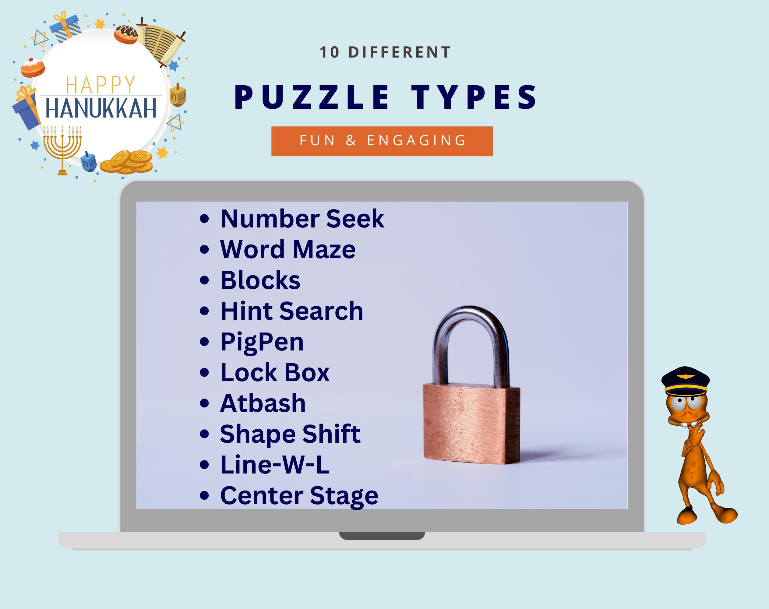 Printable Escape Room for Kids, Hanukkah Escape Kit, DIY Escape Room ...