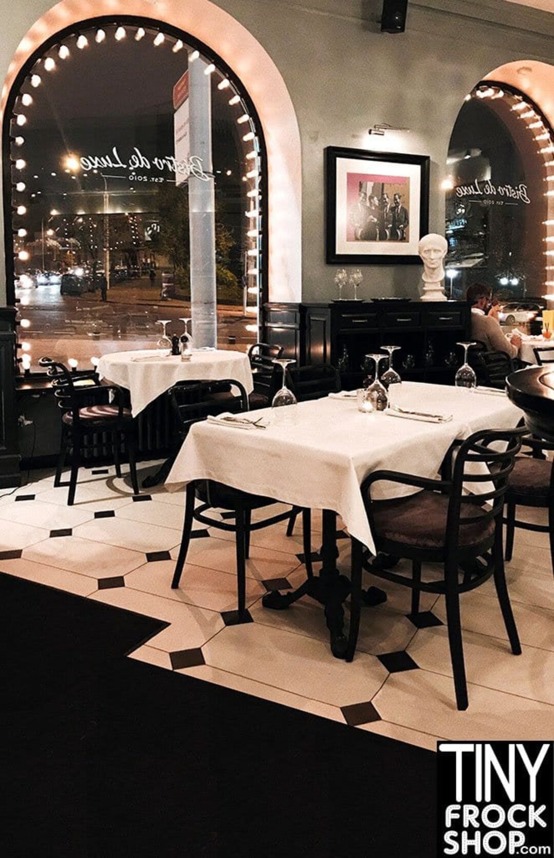 A-168 12 Fashion Doll Photography Backdrop Standard Italian Bistro 16 ...