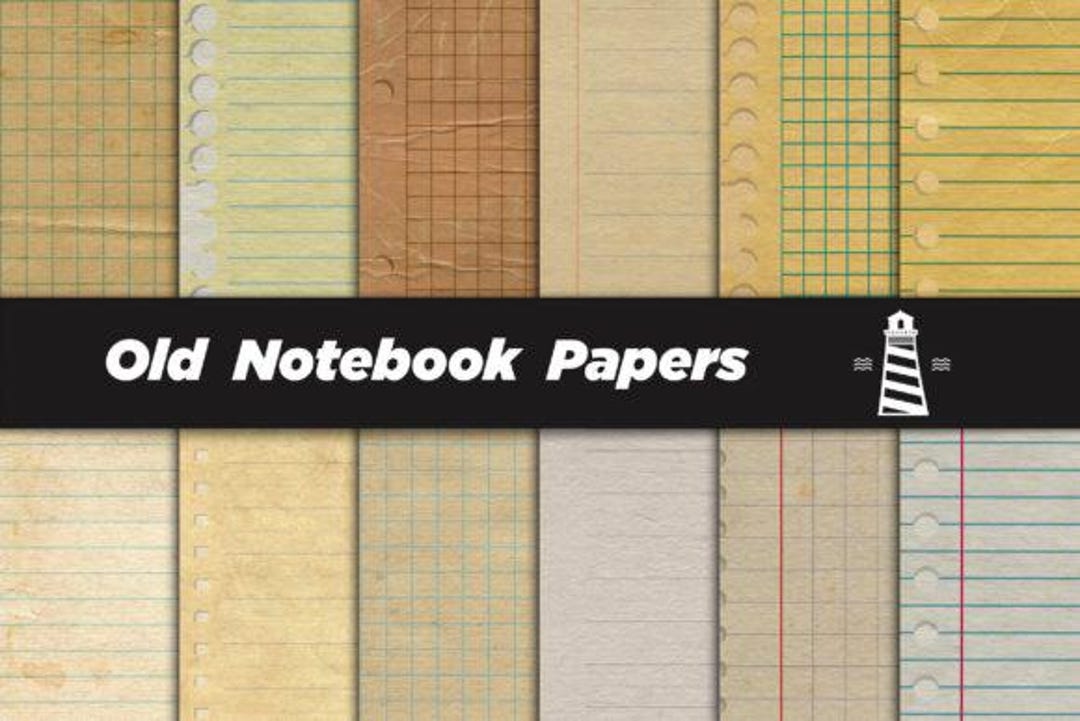 Vintage Notebook Backgrounds Digital Download, Journal Pages,old ...