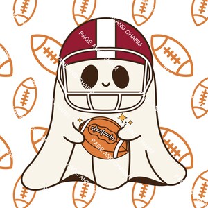 Clip Art Groovy Football Ghost PNG, Bookish Png, Digital Download Art ...