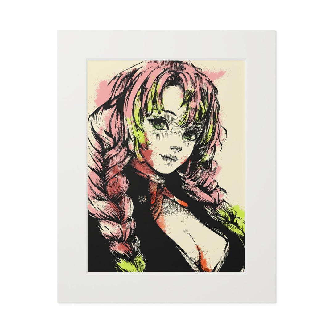 Art Prints, Mitsuri Kanroji Fanart by Pogzart, Wall Decor, Home Decor ...
