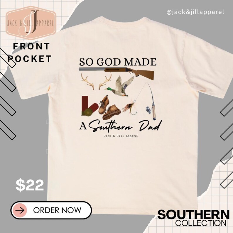 God Made A Southern Dad Tee Shirt - Etsy
