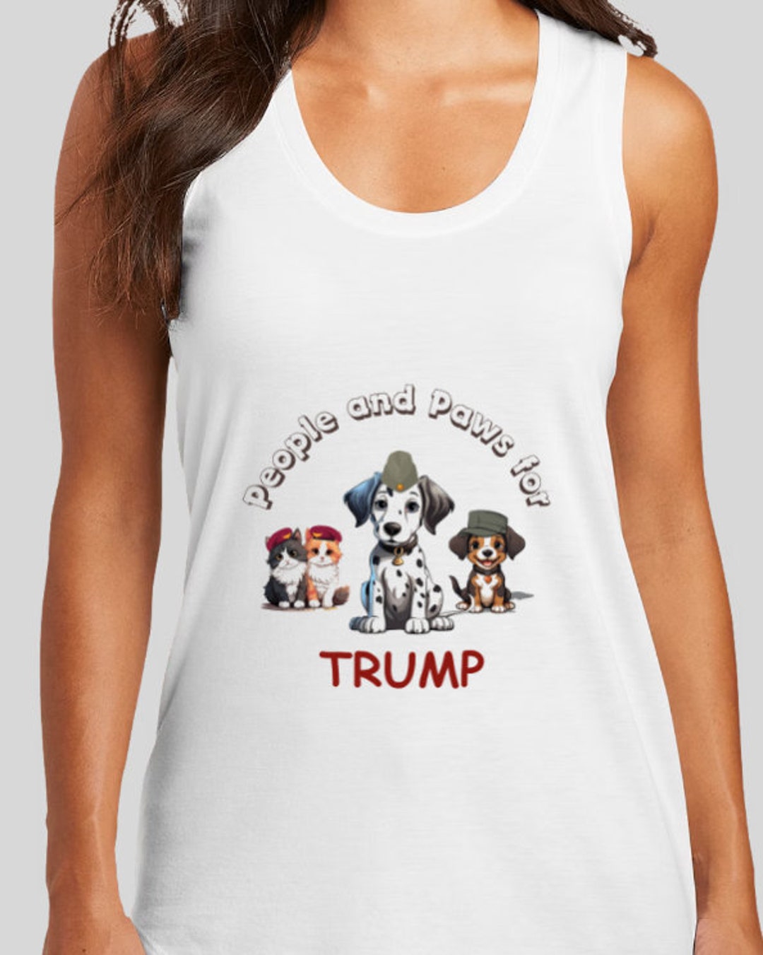 People and Paws for Trump 2024 Tank - Etsy