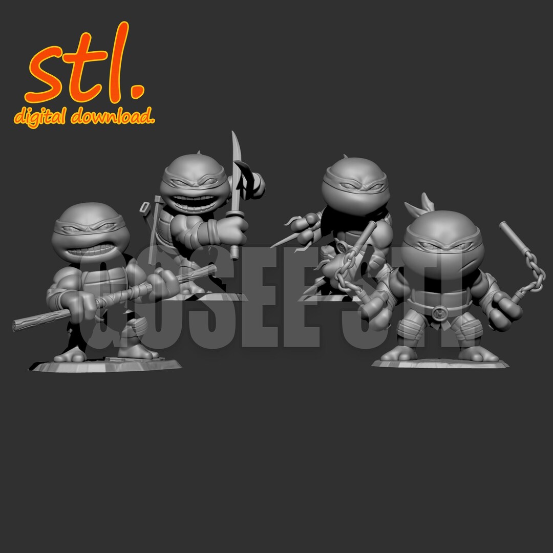 TMNT Teenage Mutant Ninja Turtles Diorama STL Files - Etsy