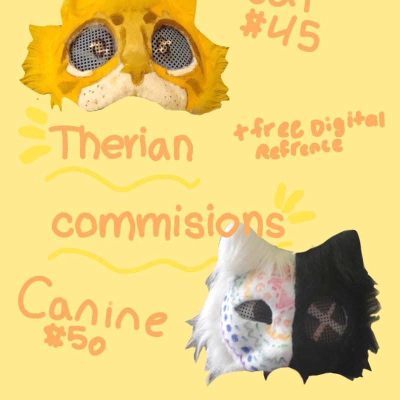 Free Therian Mask - Etsy