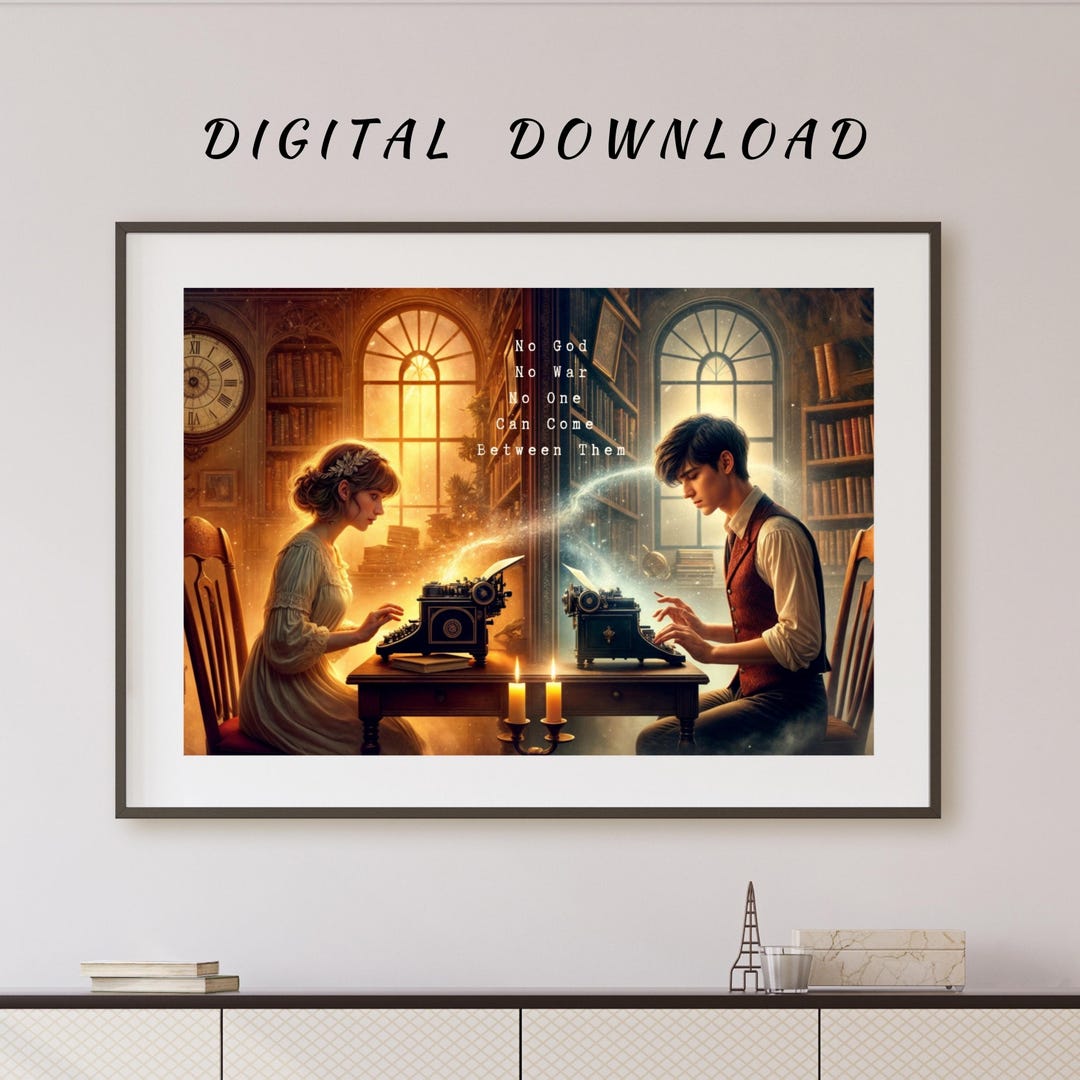 Iris and Roman Digital Download, Divine Rivals Printable, Bookish Wall ...