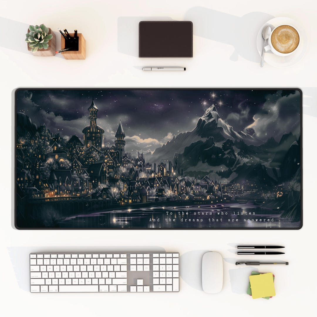 Velaris Goth Desk Mat Acotar Mouse Pad, Night Court, City of Starlight ...
