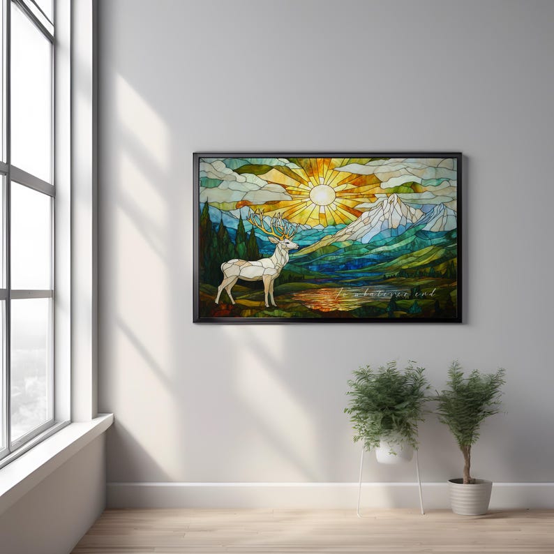 Throne of Glass Inspired Stained Glass Print to Whatever End Landscape ...