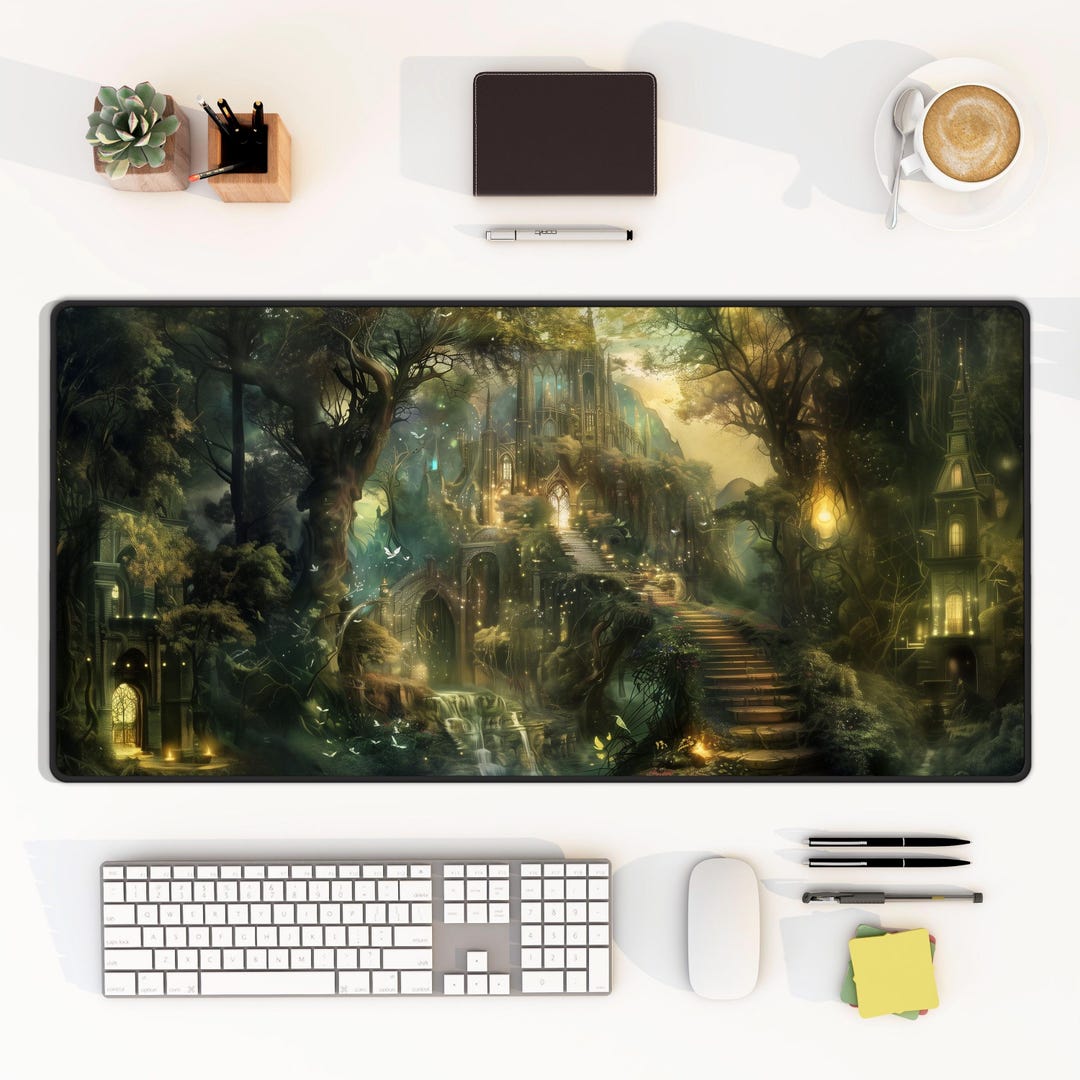 Cruel Prince Desk Mat | Enchanted Forest Castle | Elfhame Faerie ...