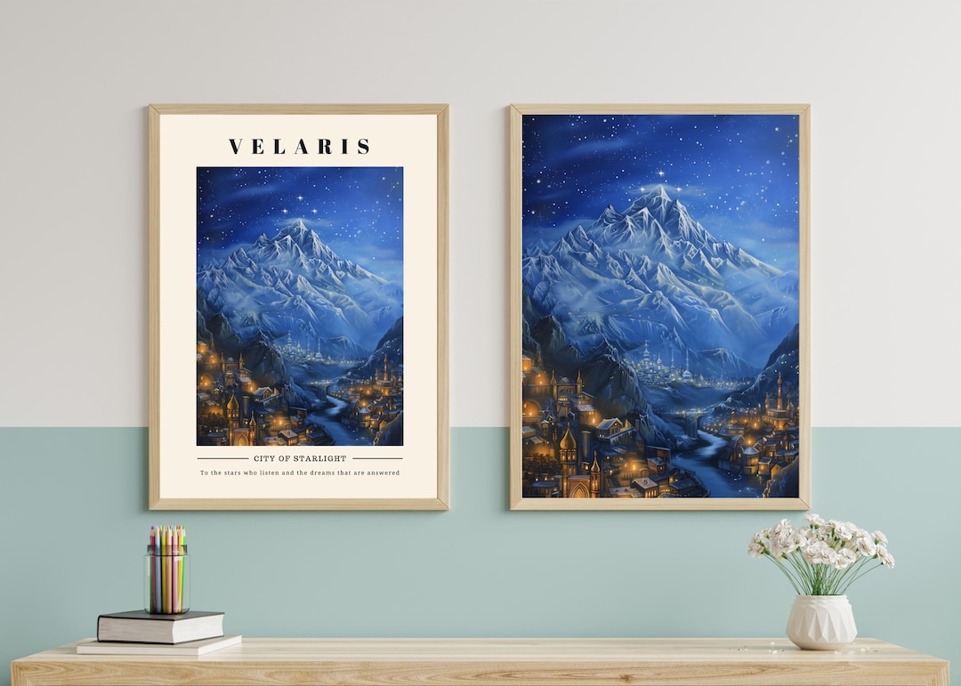 Velaris Print Digital Instant Download Acotar Art Print Printable City ...